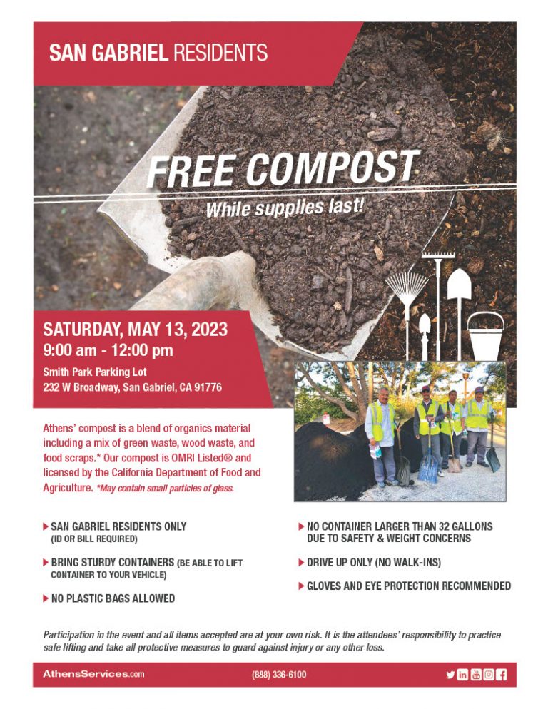San Gabriel Free Compost 2023 - Athens Services