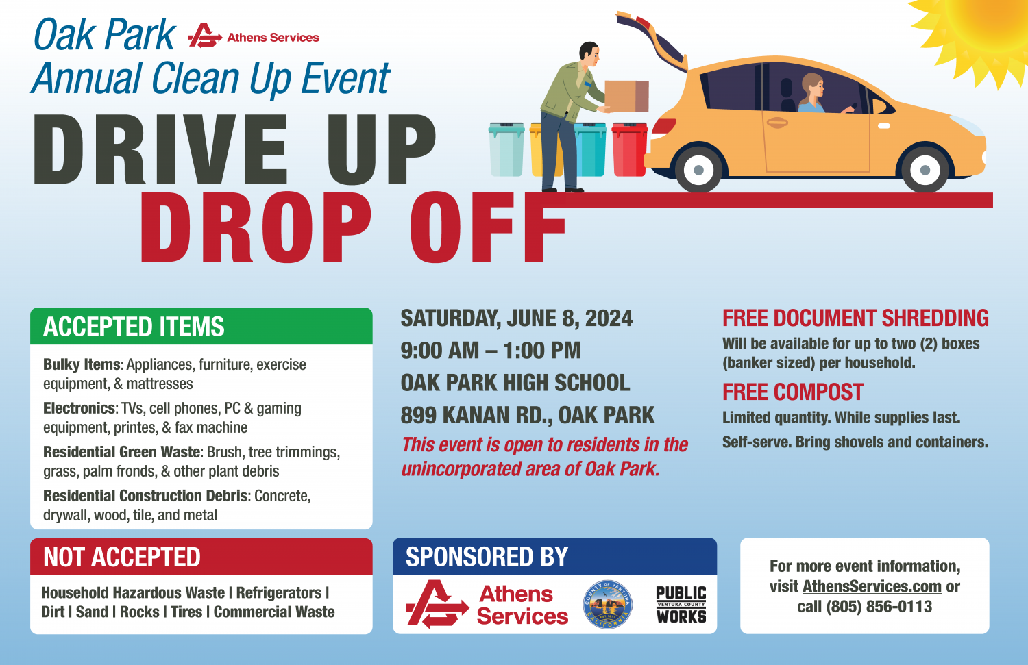 Oak Park Annual Clean Up Event - Athens Services